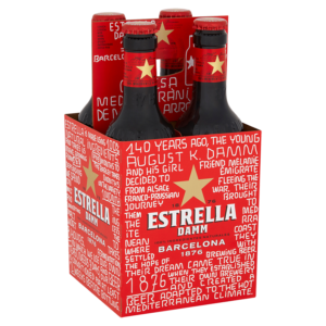 Estrella Lager - 4 x 330ml - GOLDENACRE WINES GOLDENACRE WINES