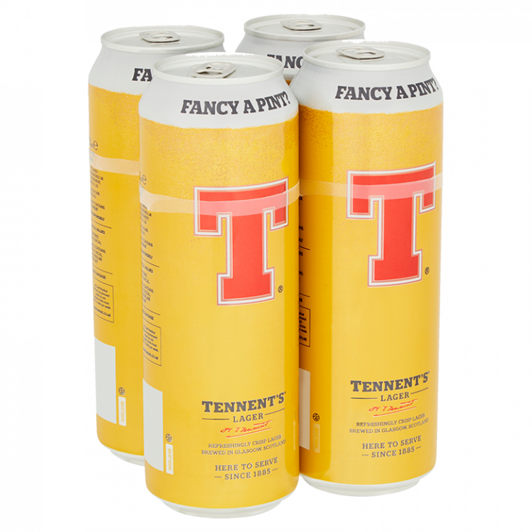 Tennents Lager Pints - 4 pack - GOLDENACRE WINES GOLDENACRE WINES