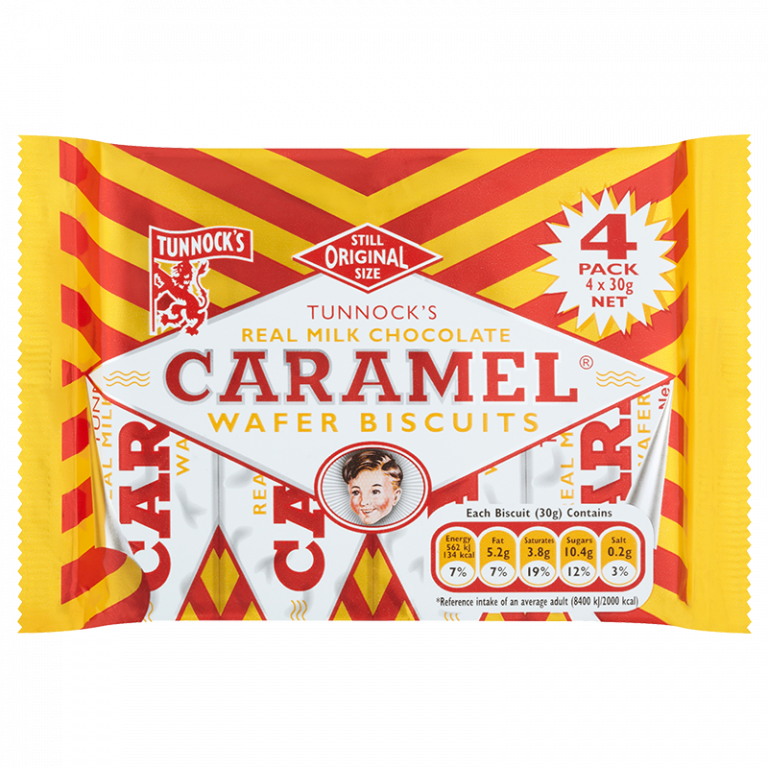 Tunnocks Chocolate Caramel Wafer - 4pack - GOLDENACRE WINES GOLDENACRE ...