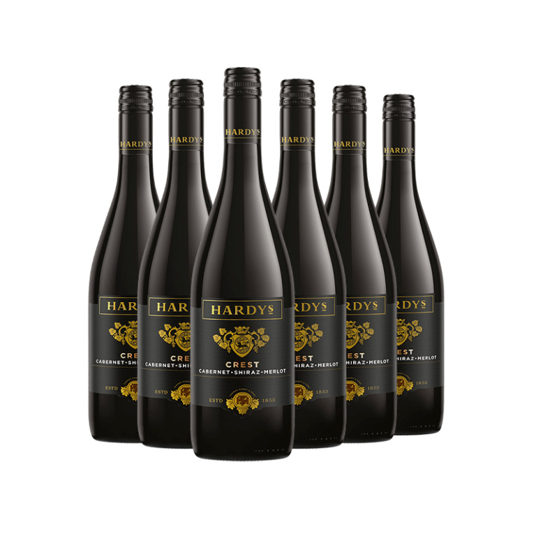 Hardys Crest Cabernet Shiraz Merlot 6 pack - GOLDENACRE WINES ...